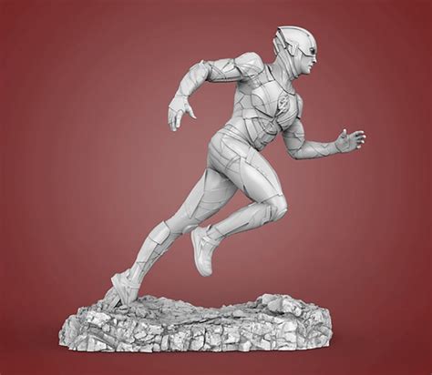 Flash Statue 3d Printing Model Stl