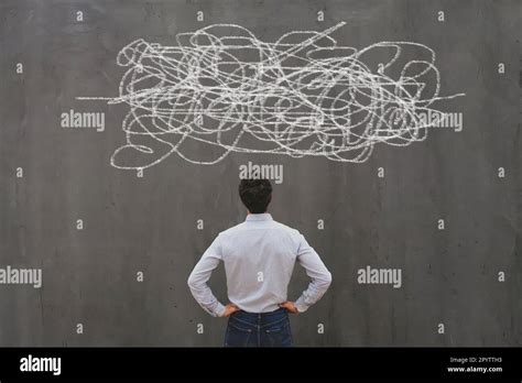 Complexity Concept Complex Problem Solution Business Man Thinking