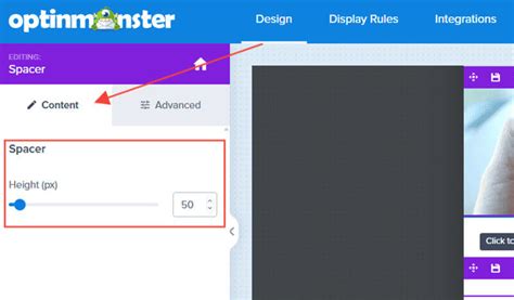 How To Add A Spacer Block To Your Optinmonster Campaign Optinmonster
