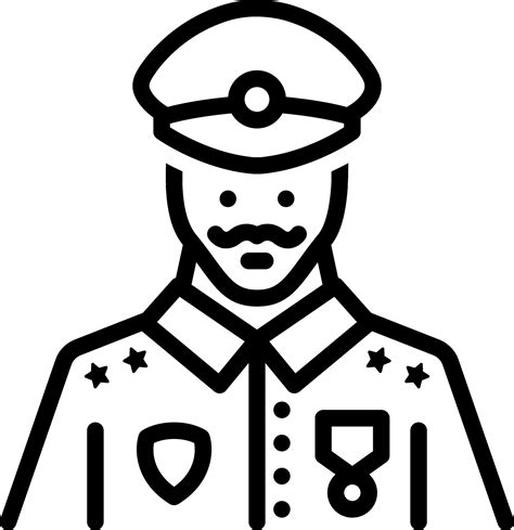 Vector Black Line Icon For Commander 40323943 Vector Art At Vecteezy