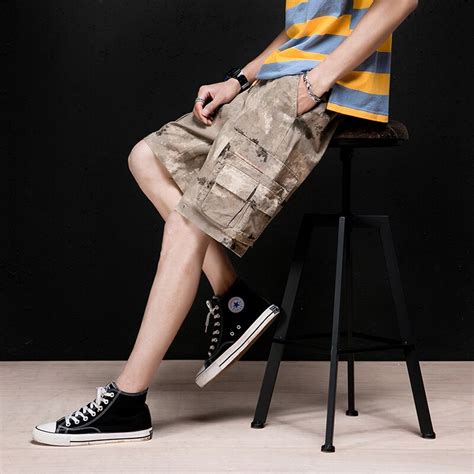 Mr Donoo 여름 남성 카고 반바지 위장 반바지 힙합 무릎 길이 짧은 조깅 Streetwear 2019 새로운 패션 Dk281반바지 Aliexpress