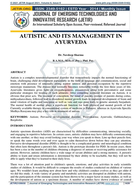 Autism Pdf Autism Spectrum Mental Disorder