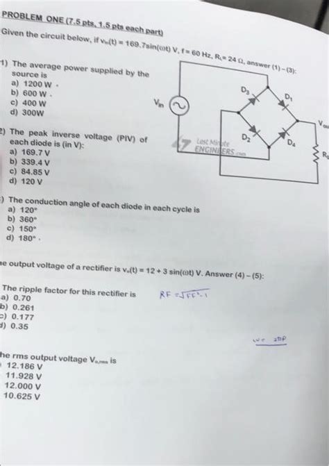 solved problem one 7 5 pts 1 5 pts each part given the