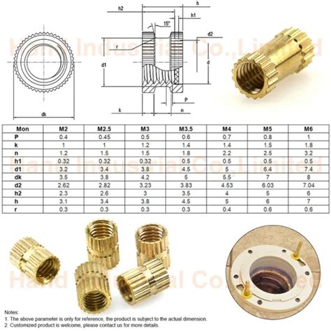 Hot Sale Knurled Brass Nut For Plastic M3 M5 M6 M8 Threaded Insert Nut
