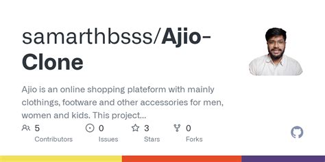 Github Samarthbsssajio Clone Ajio Is An Online Shopping Plateform