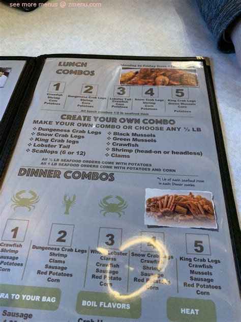 Menu At Storming Crab Restaurant Youngstown