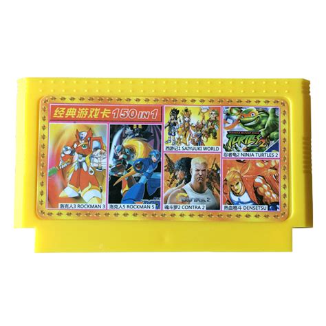 150合集经典小霸王游戏卡带fc黄卡超级玛丽插卡红白机8位游戏机卡虎窝淘