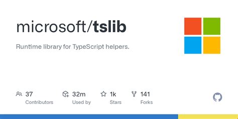 Github Microsofttslib Runtime Library For Typescript Helpers