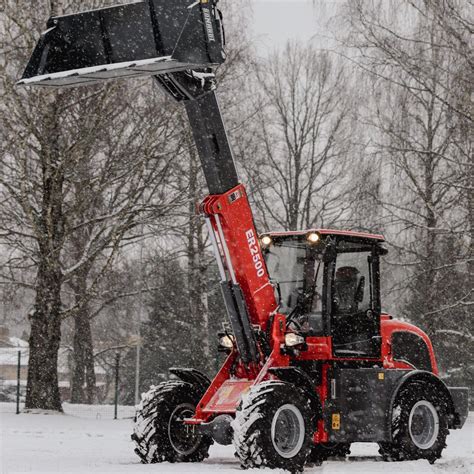 Everun Er2500 25t Ce Approved Small Telehandler With Pallet Forks