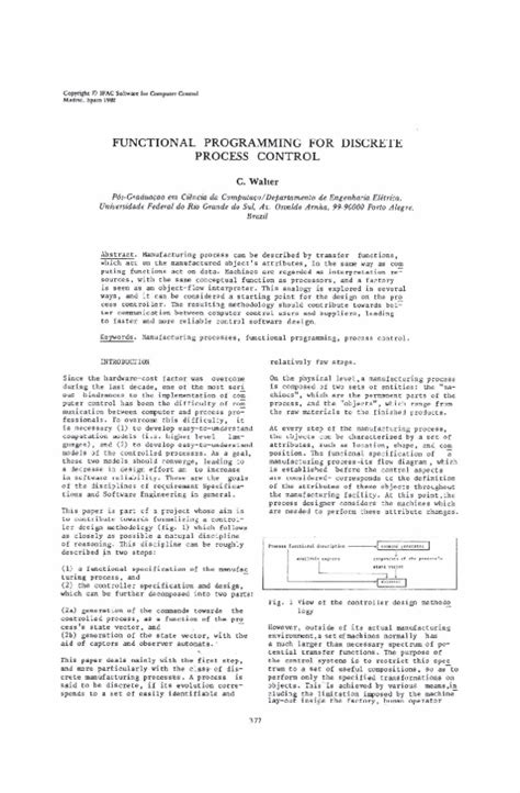 Pdf Functional Programming For Discrete Process Control Cláudio