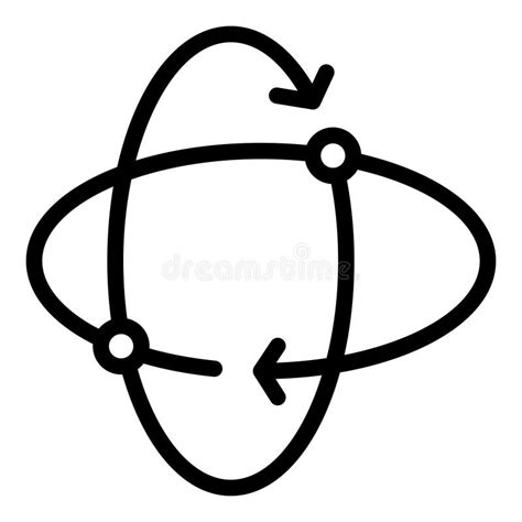 virtual reality view icon outline vector immersive experience stock