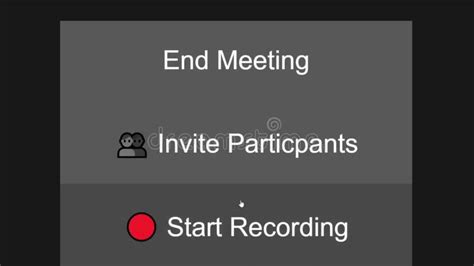 Cursor Slides Over And Clicks End Meeting For Business Video Conference