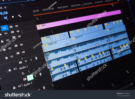 컴퓨터 화면의 비디오 편집 시간 스톡 사진 679296217 Shutterstock