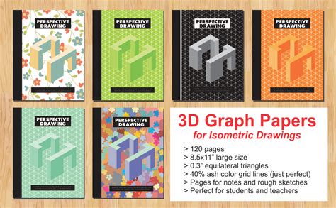 Perspective Sketchbook Isometric Drawing Papers For Engineers Technical Illustrators Artists