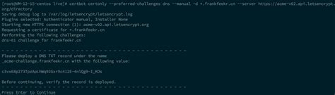 使用 Certbot 为网站签发永久免费的 HTTPS 证书 Frank s 技术世界