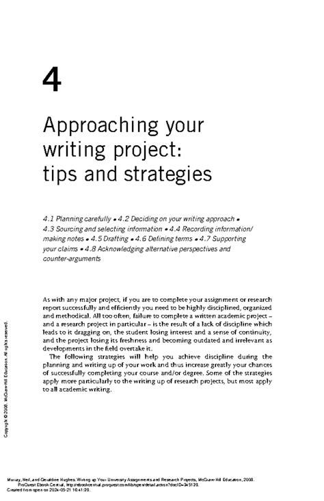 Writing Up Your University Assignments And Researc 4 Approaching Your