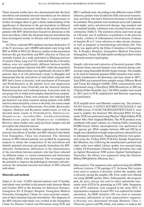 中国广州获得性免疫缺陷综合征患者的肠黏膜菌群组成 医谱
