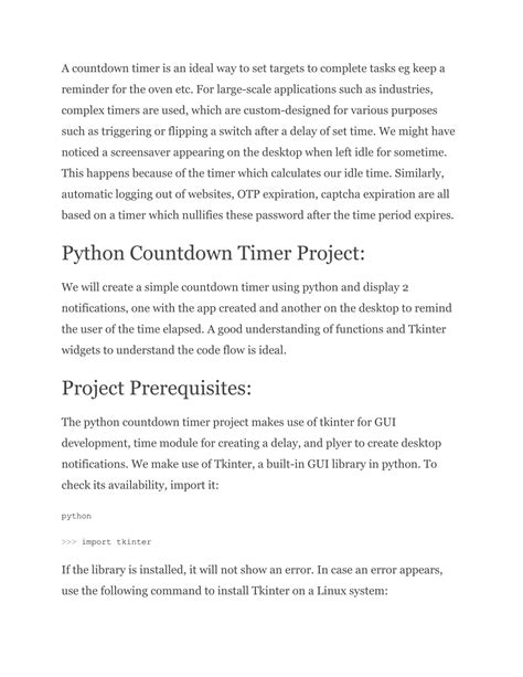 PPT How To Create A Countdown Timer In Python PowerPoint Presentation
