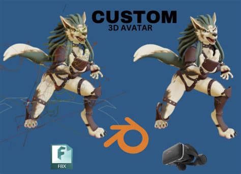 Custom 3d Avatar Vrchat Model Mmd Edit Vr Character Gmod Furry Avatar Outfits By Dihamdul Fiverr