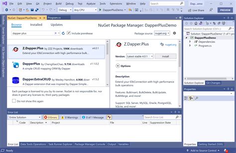 Dapper Plus Environment Setup Dapper Plus Tutorial