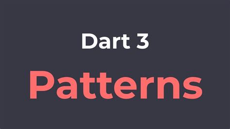 Pattern Matching In Dart 3 Is Powerful Youtube