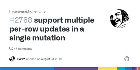 Support Multiple Per Row Updates In A Single Mutation · Issue 2768