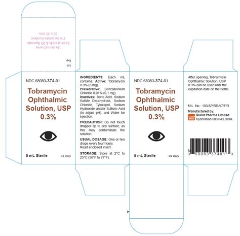 Tobramycin Ophthalmic Solution Usp 0 3