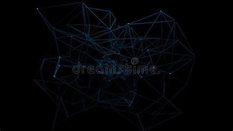 Abstract Plexus Seamless Loop Background With Connected Dots And Lines