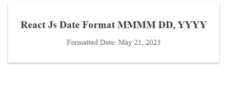 React Js Date Format Example DD MM YYYY DD MM YYYY