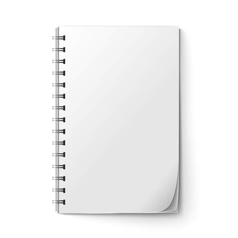Realistic Notepad Blank 452466 Vector Art At Vecteezy