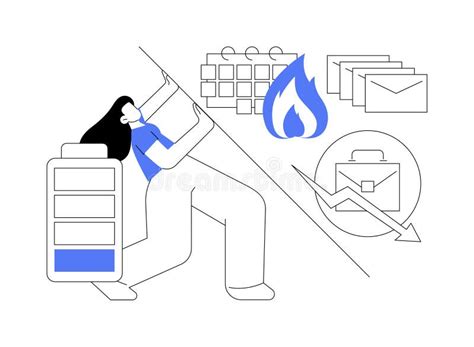 High Stress Levels Abstract Concept Vector Illustration Stock Vector