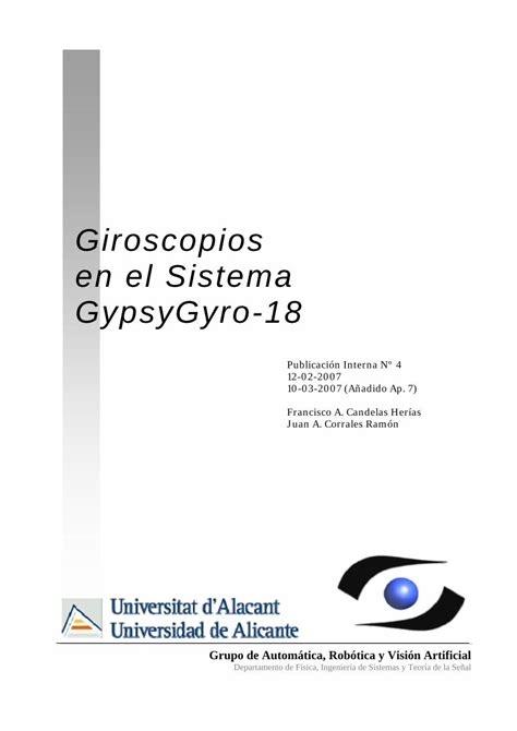 Pdf Giroscopios En El Sistema Gypsygyro 18 · Figura 1 Ejemplos De Giroscopios Giroscopio