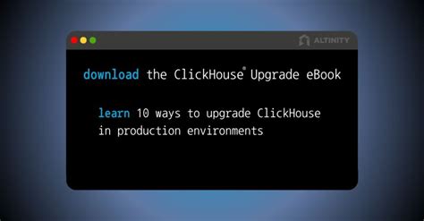 altinity inc on linkedin clickhouse upgrade overview