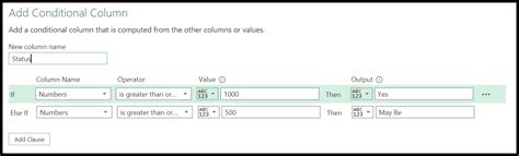 Use IF Statement In Power Query To Test Conditions