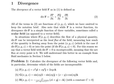 Solved Vector Analysis And Fluid Flows Instructions For Chegg