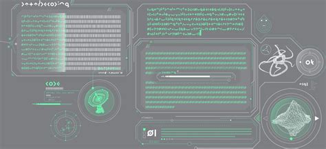 Sci Fi Interface Of Data Decoding Program Vector Image Sci Fi Interface Of Data Decoding Program Vector Image
