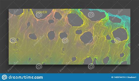 Array With Dynamic Emitted Particles Flowing Particle Waves Abstract