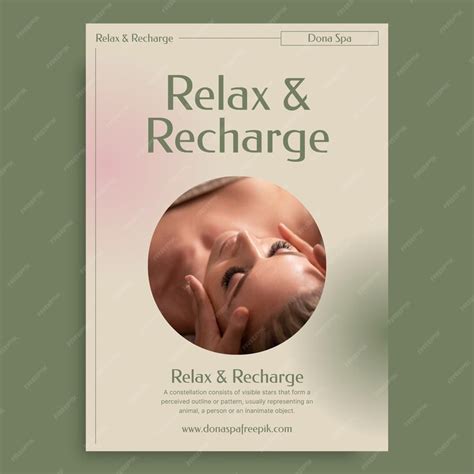Free Vector Gradient Dona Spa Poster