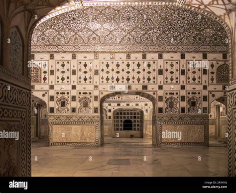 Jaipur India December 20 2022 Interiors Of Indian Fort In Jaipur Showing Example Of