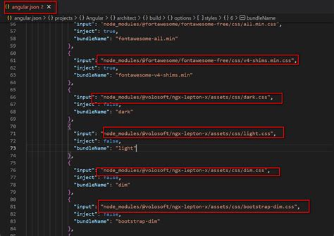created lepton theme by abp suite but generating theme setting is