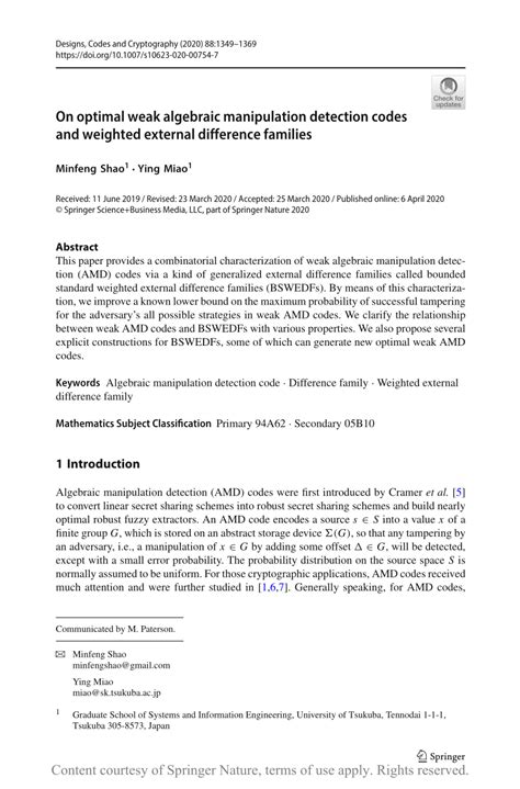 On Optimal Weak Algebraic Manipulation Detection Codes And Weighted