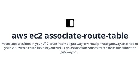 Aws Ec2 Associate Route Table Fig