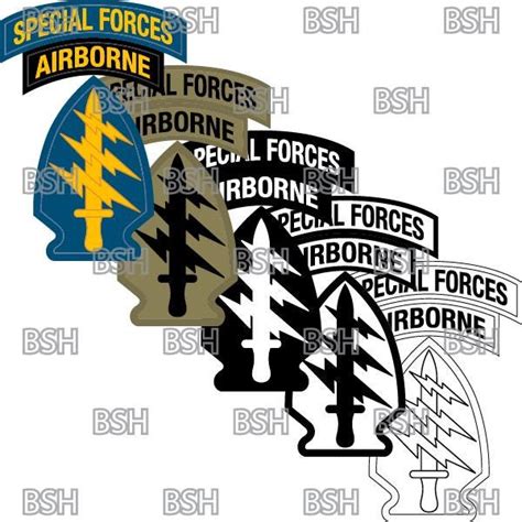 Army Special Forces Patch Vector Image Files Ai Pdf And Svg Formats Plus Rasters Png And