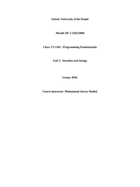 Unit 5 Programming Pdf