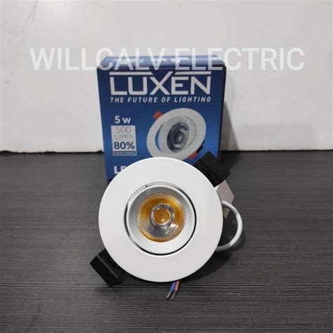 Jual Lampu Led Spotlight Luxen W Watt Tanam Plafon Lampu Downlight Di Seller Willcalv