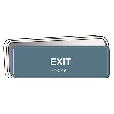 Exit Slim Line ADA Sign Emedco