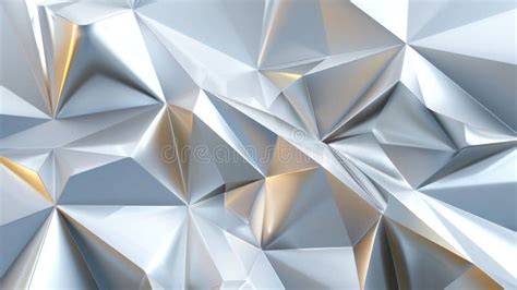 Artistic 3d Composition Of Angular Lines And Triangles With Metallic Artistic 3d Composition Of Angular Lines And Triangles With Metallic
