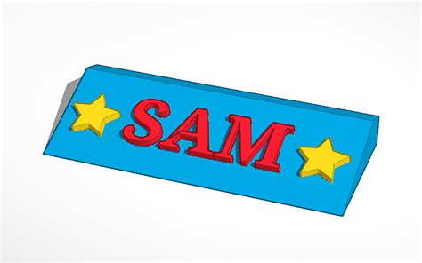 3d Design Nameplate Tinkercad