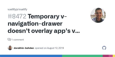 Temporary V Navigation Drawer Doesn T Overlay App S V Navigation Drawer Issue
