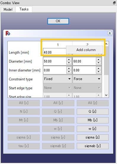 Freecad シャフト設計ウィザード Xsim